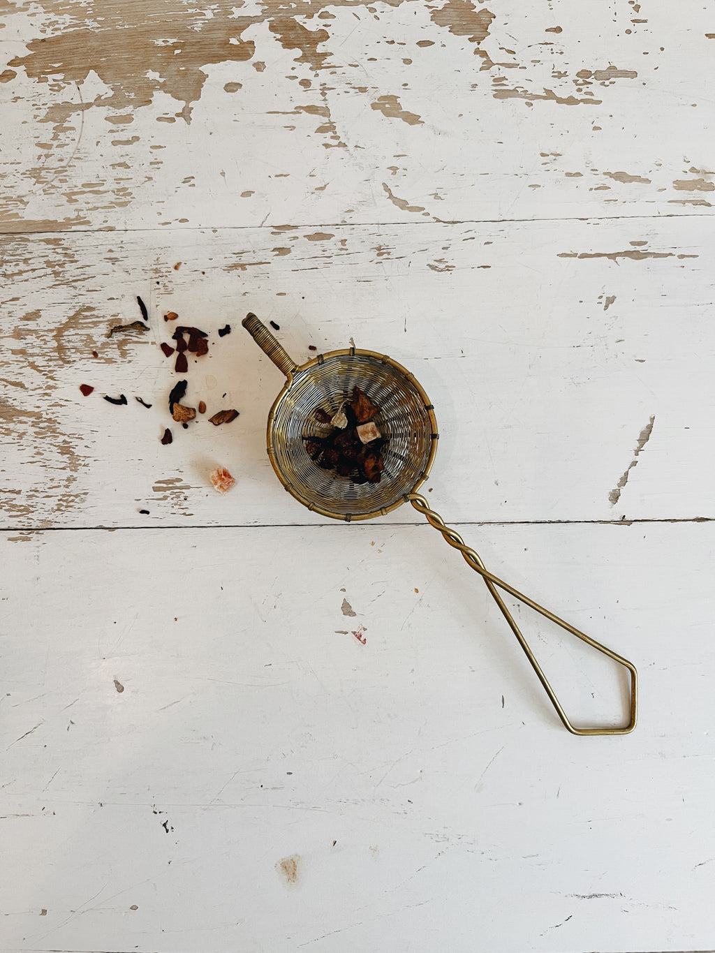 Mabel Brass Strainer – Farmer's Daughter Homestead