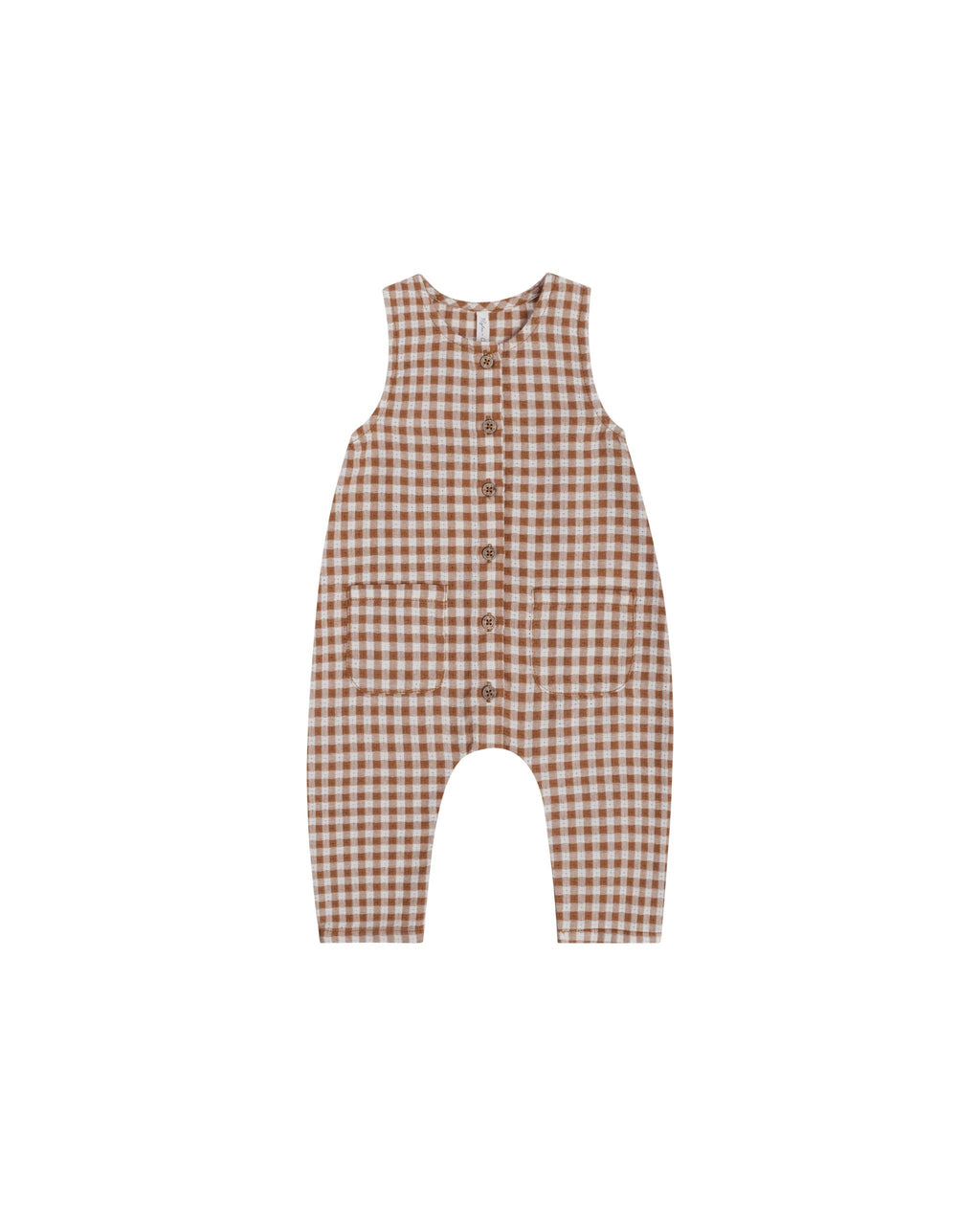 woven jumpsuit || camel gingham by Rylee & Cru – Farmer's Daughter ...